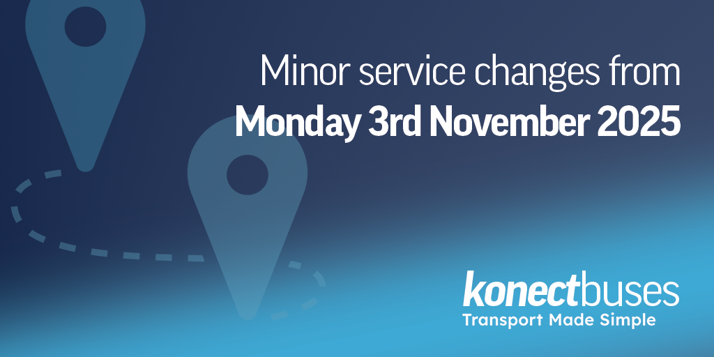 Service Changes from 3rd November 2025 - KonectBuses
